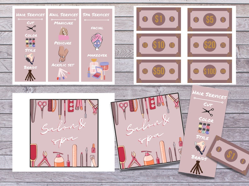 Salon and Spa Dramatic Play Pretend Play Classroom Dramatic - Etsy