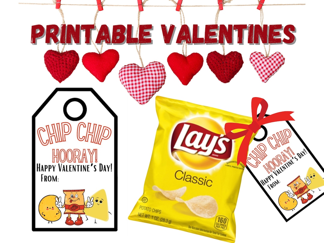 Kids Valentines| Kids Valentine Cards| Chip Hooray Valentine| Tags ...