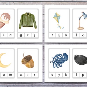 A to Z Beginning Sounds Clip Cards, Preschool Printable, Kindergarten ...