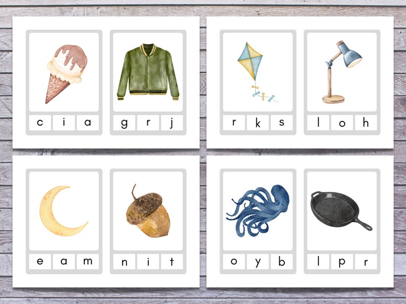 A to Z Beginning Sounds Clip Cards Preschool Printable - Etsy