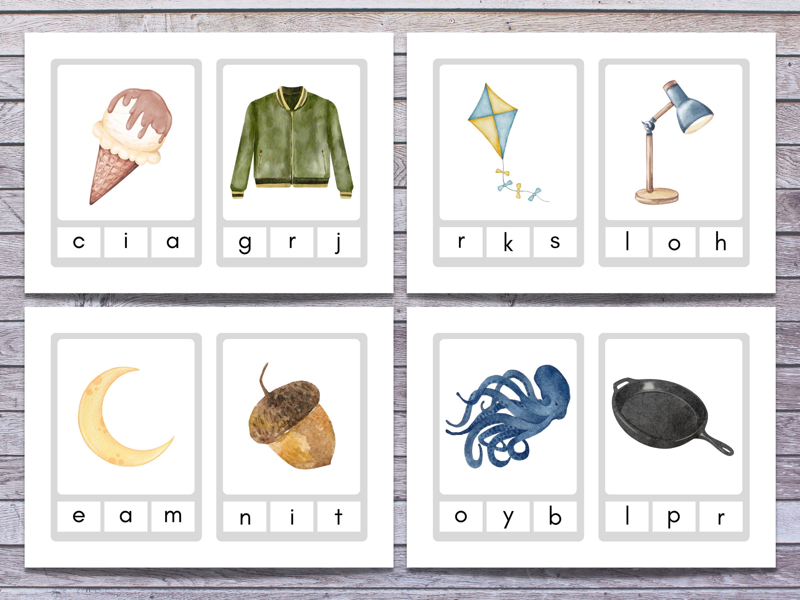 A to Z Beginning Sounds Clip Cards: Preschool Phonics (PDF) - Etsy