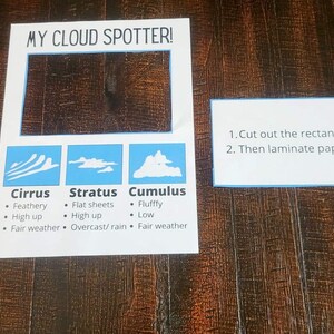 Cloud Identification Guide: Nature Finder, Homeschool Material (digital ...