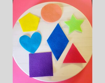 Shapes Flannel Board - Etsy