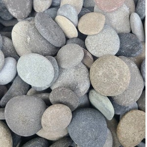 8 Pounds of Small Flat Rocks for Painting, Gardening, and Crafts ...