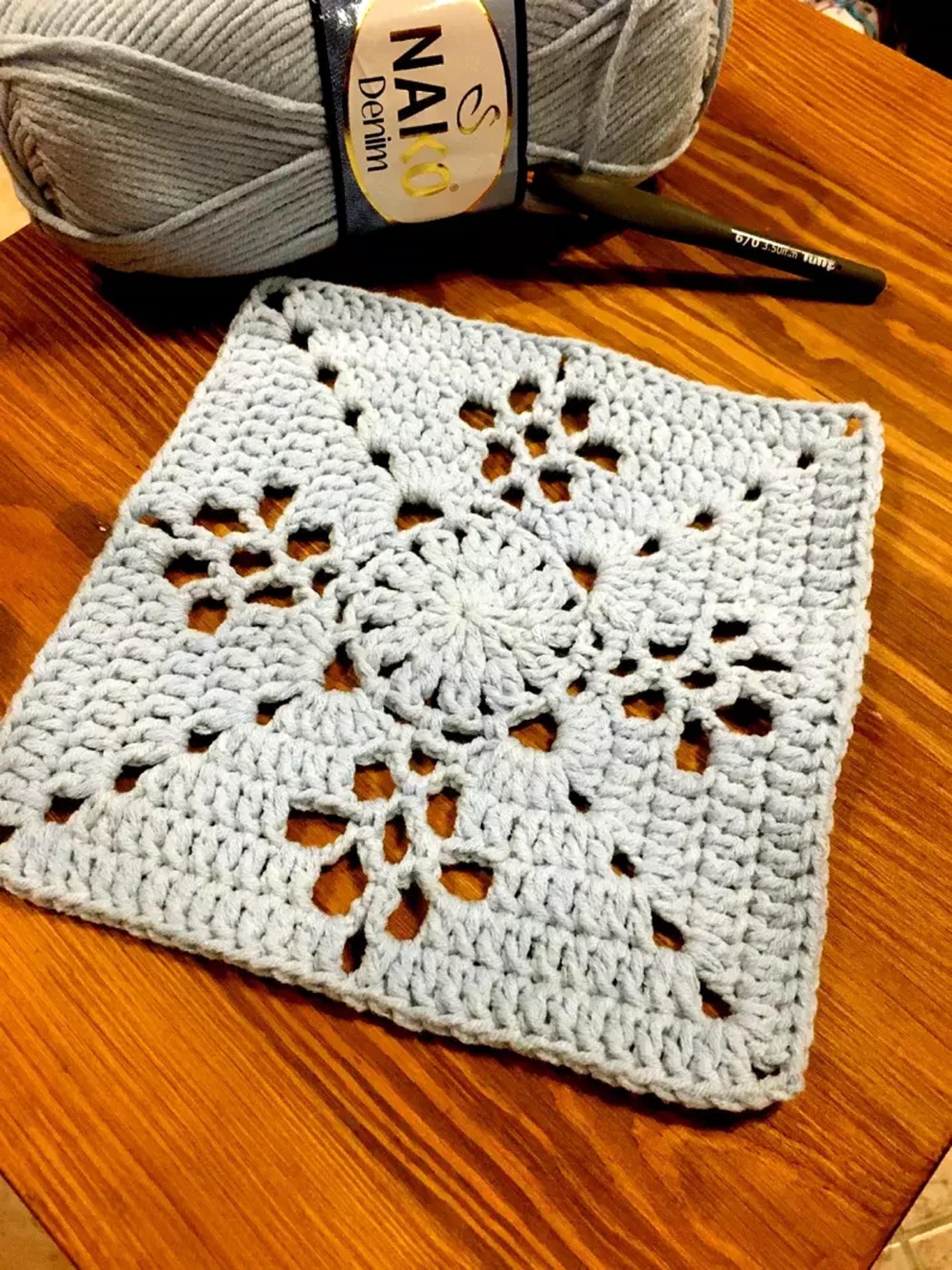 VINTAGE Granny Square Pattern Victorian Lattice Square - Etsy