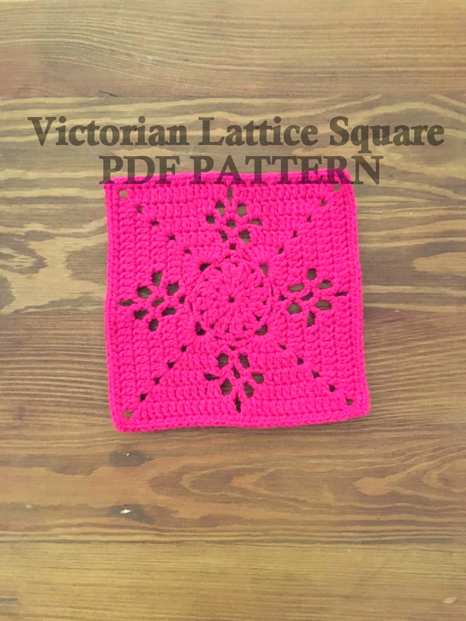VINTAGE Granny Square Pattern Victorian Lattice Square - Etsy
