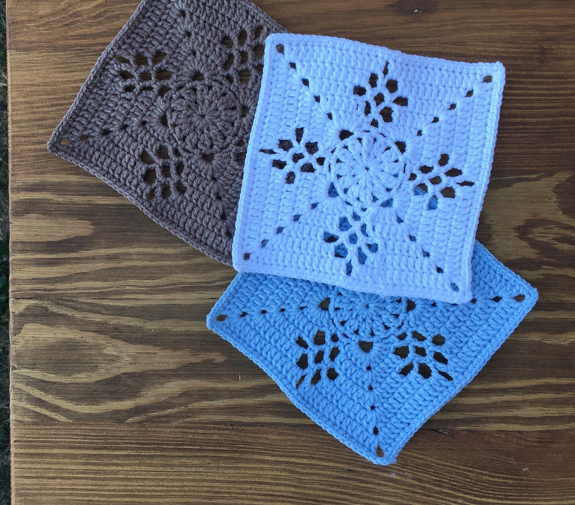 Granny Square Pattern Victorian Lattice Square CROCHET - Etsy