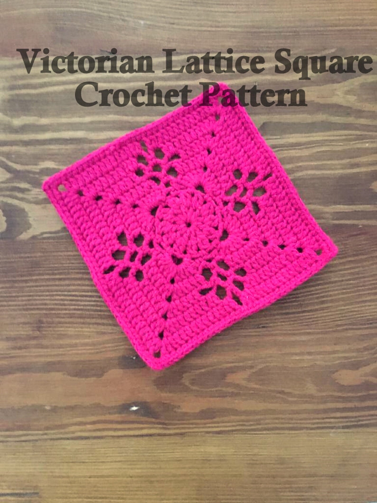 VINTAGE Granny Square Pattern Victorian Lattice Square - Etsy