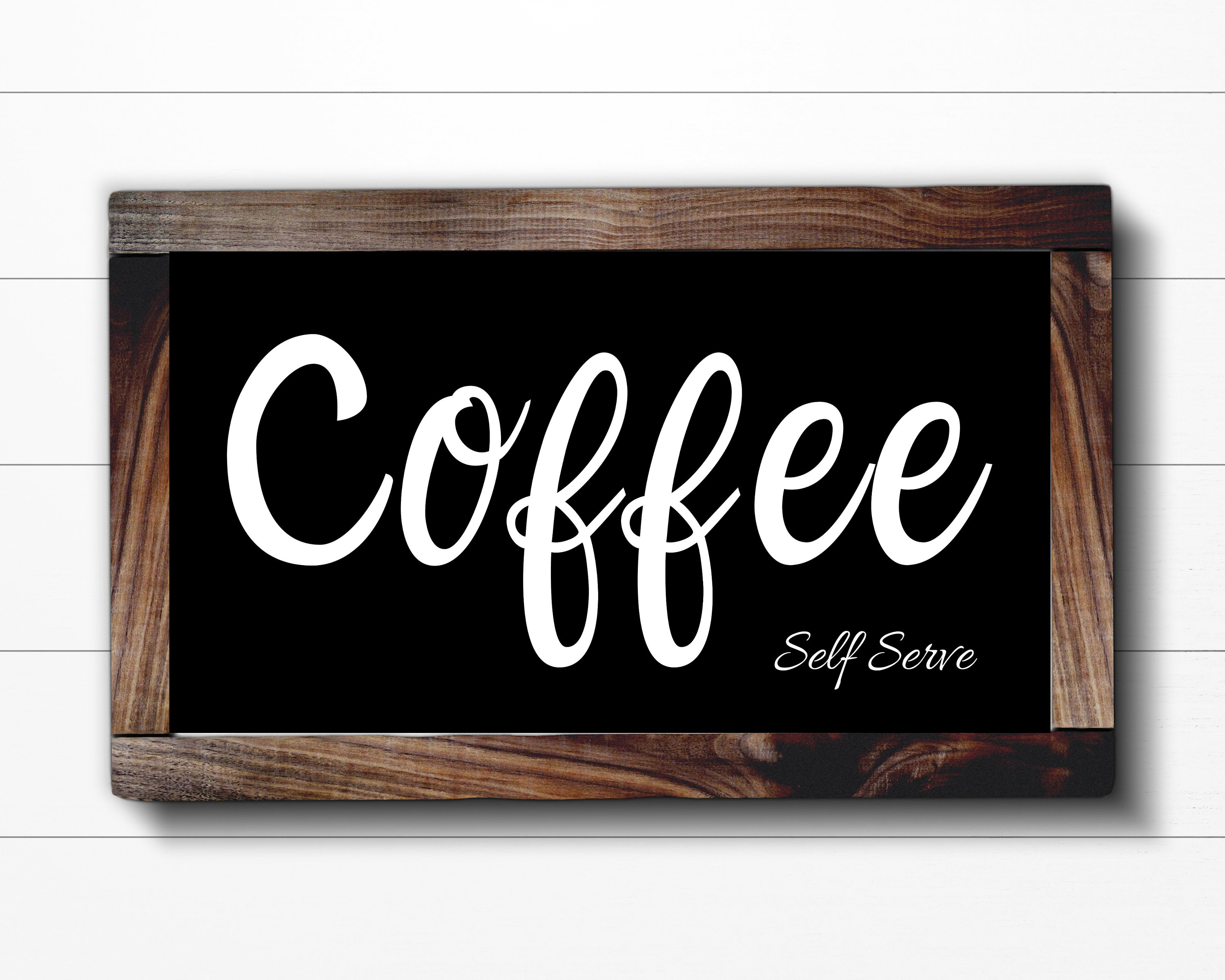Printable Coffee Sign, 20x10, Simple Coffee Sign, Minimalistic Coffee ...