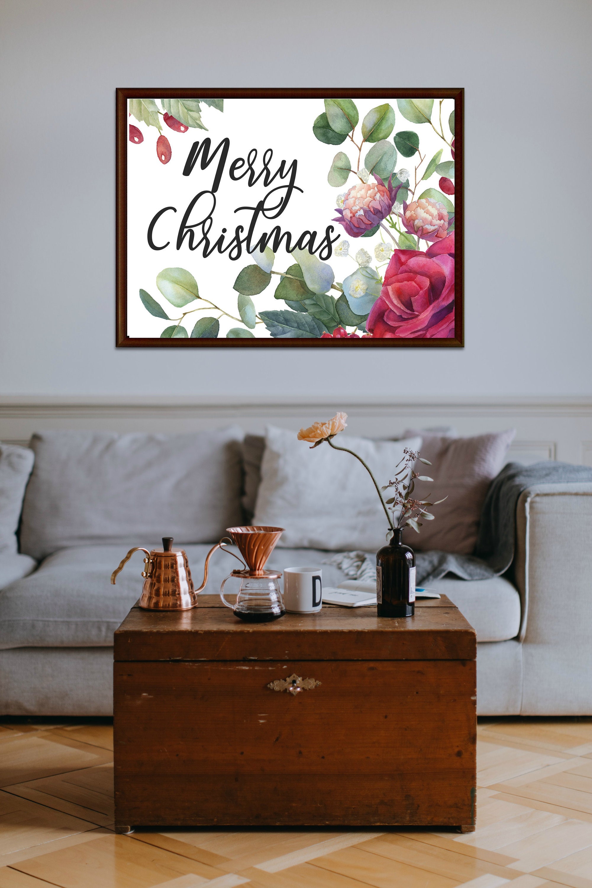 Printable Christmas Art, Png Christmas Decor, Seasonal Christmas Art ...