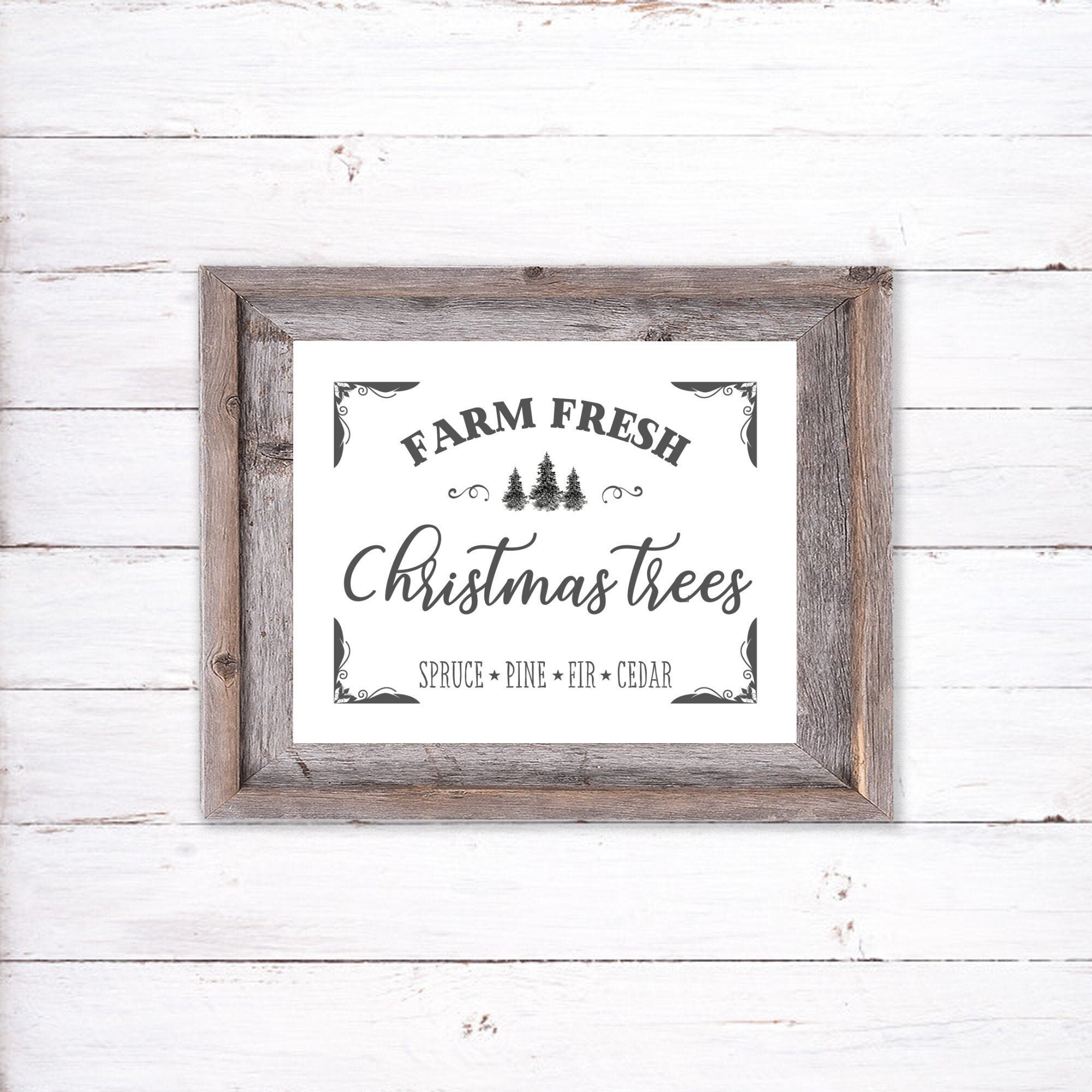 Christmas Tree Farm Printable Sign, Available in Many Sizes, Christmas ...