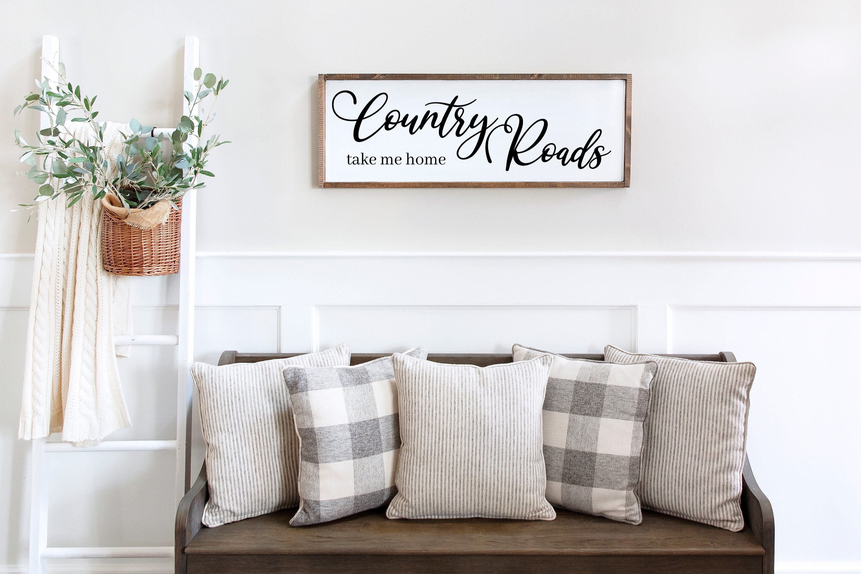 Printable Country Sign, Take Me Home Country Roads, Farmhouse Style ...