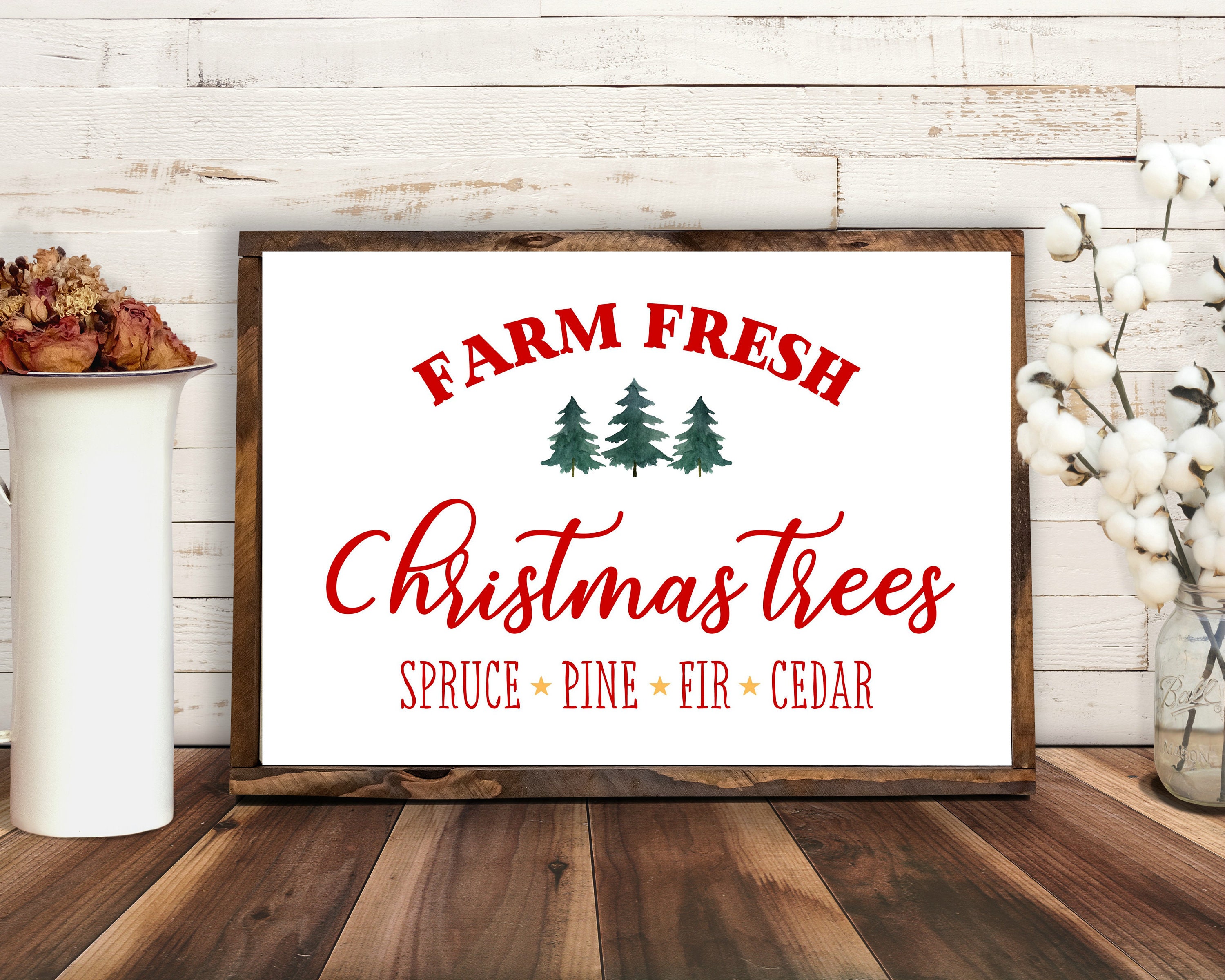 Christmas Tree Farm Printable Sign Available in Many Sizes - Etsy