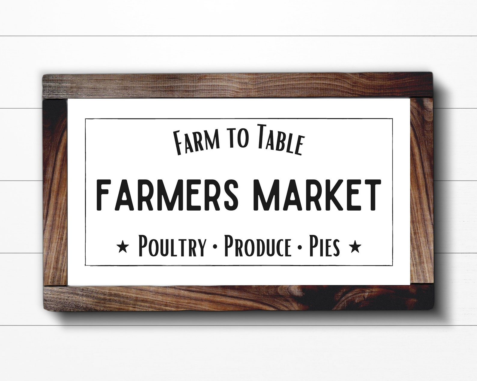 20x10 Farmers Market Printable Sign, Printable Kitchen Decor, Farm Sign ...