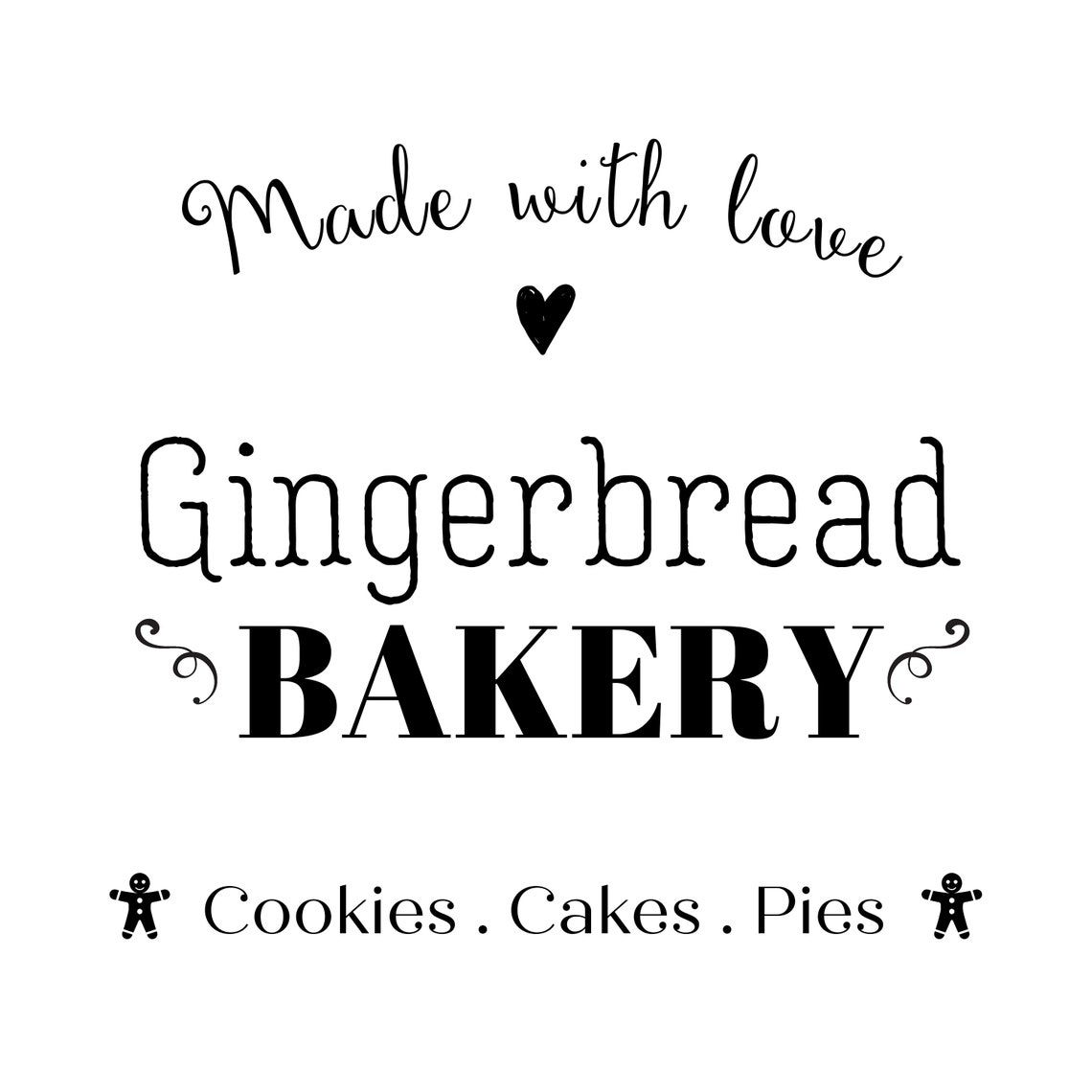 Fun Printable Gingerbread Bakery Sign Cute Christmas decor - Etsy Italia