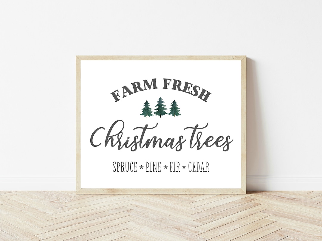 Christmas Tree Farm Printable sign available in many sizes - Etsy España