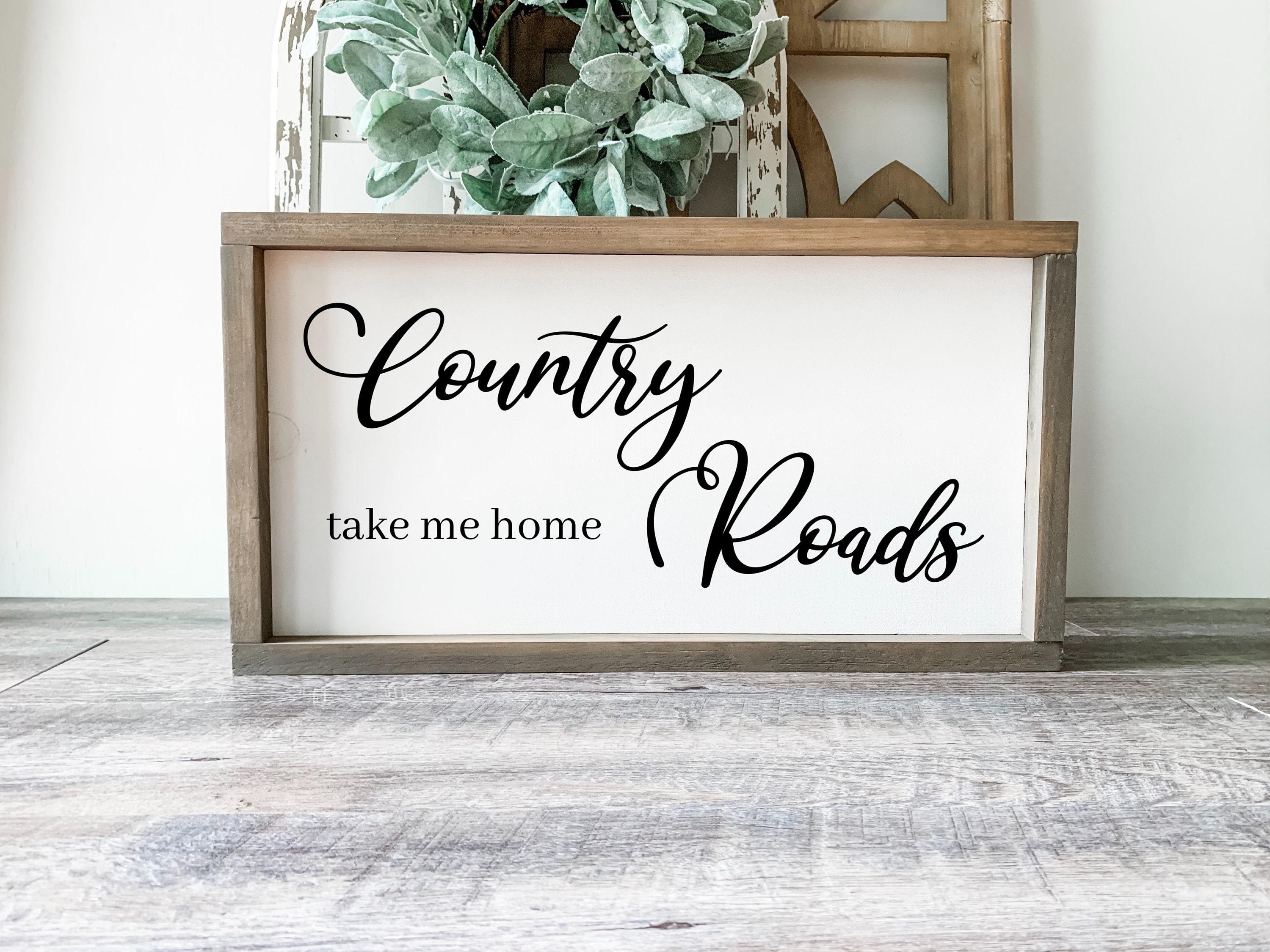 Printable Country Sign, Take Me Home Country Roads, Farmhouse Style ...