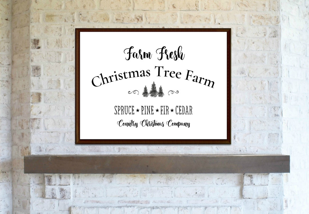 Christmas Tree Farm Printable Sign, Available in Many Sizes, Christmas ...