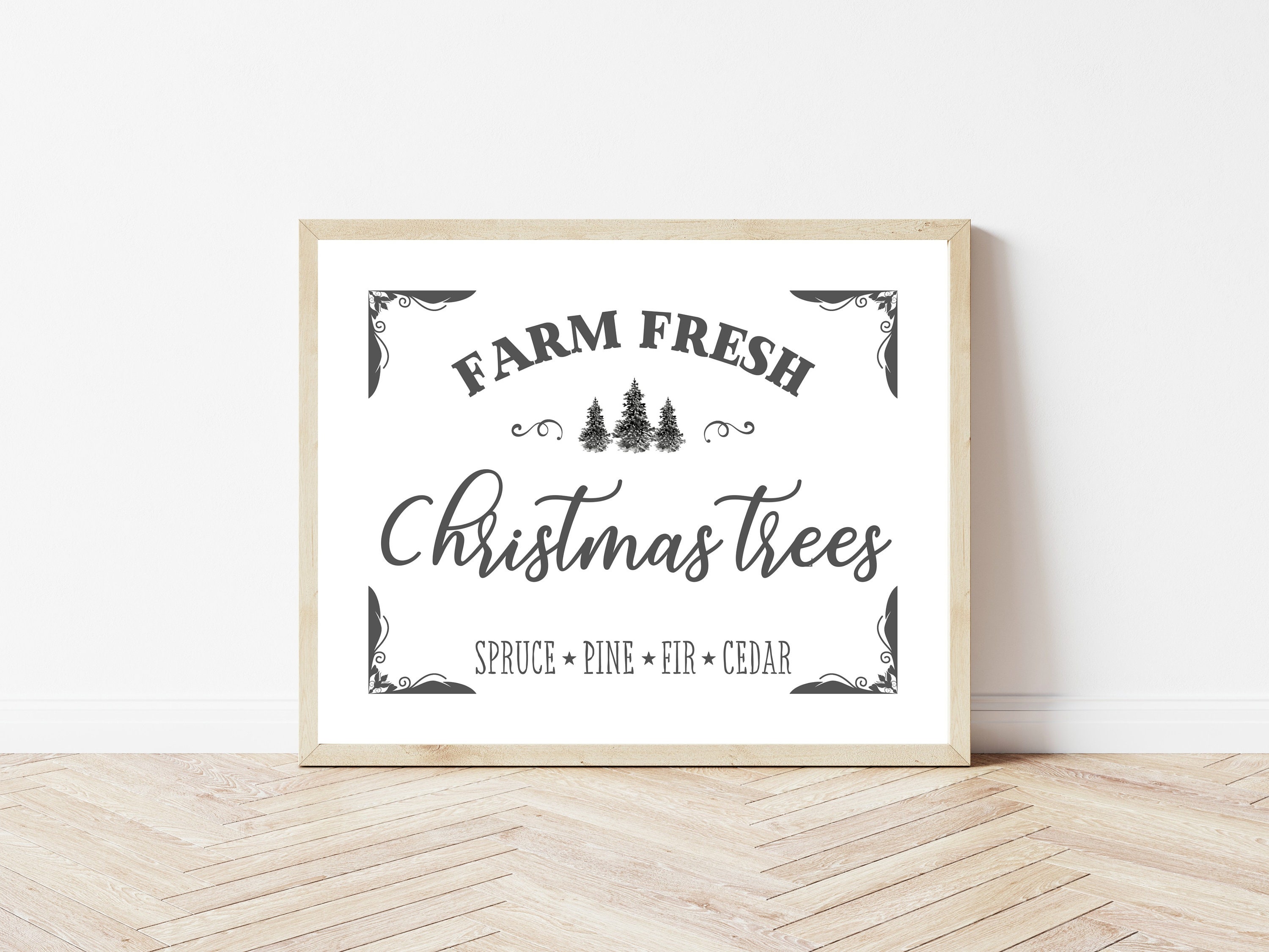 Christmas Tree Farm Printable Sign, Available in Many Sizes, Christmas ...