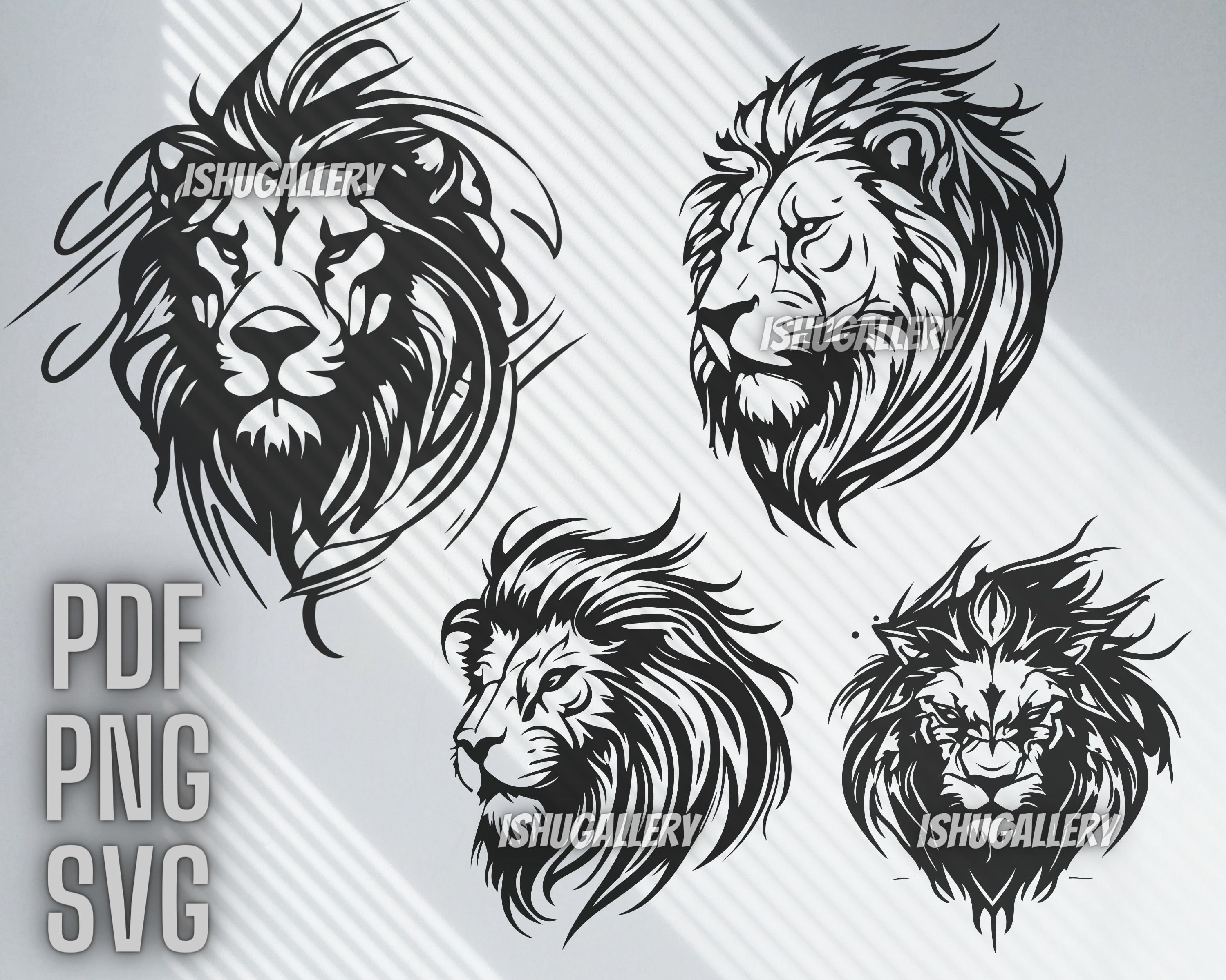 Lion Svg Lions Svg Bundle Animal Face King Lion Svglion - Etsy