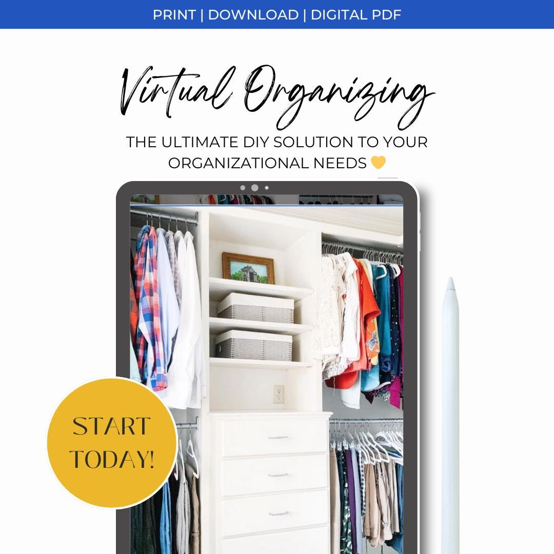 Virtual Home Organizing Session | Professional Organizer | Declutter & Organize Any Space ...