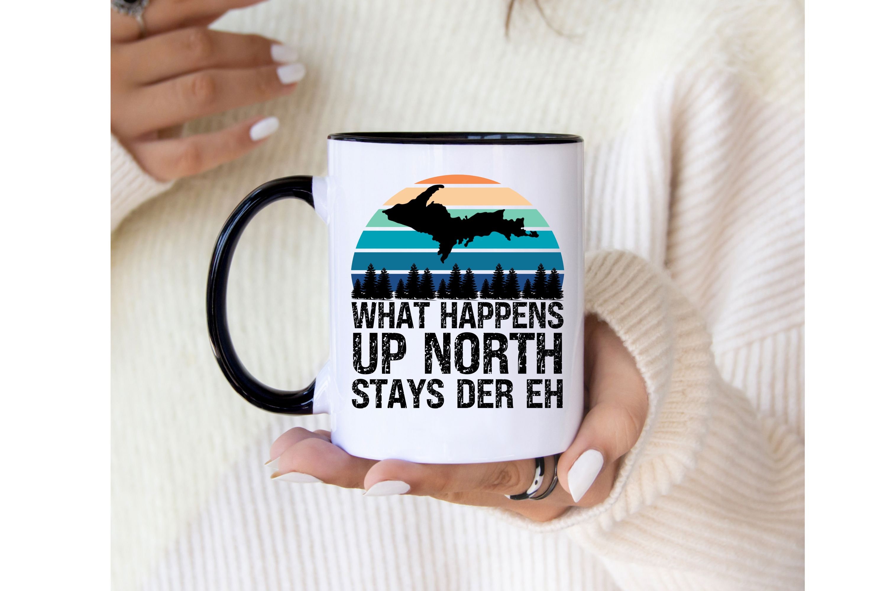 Funny UP Michigan Coffee Cup - 12 or 15 Oz Mug - Upper Peninsula ...