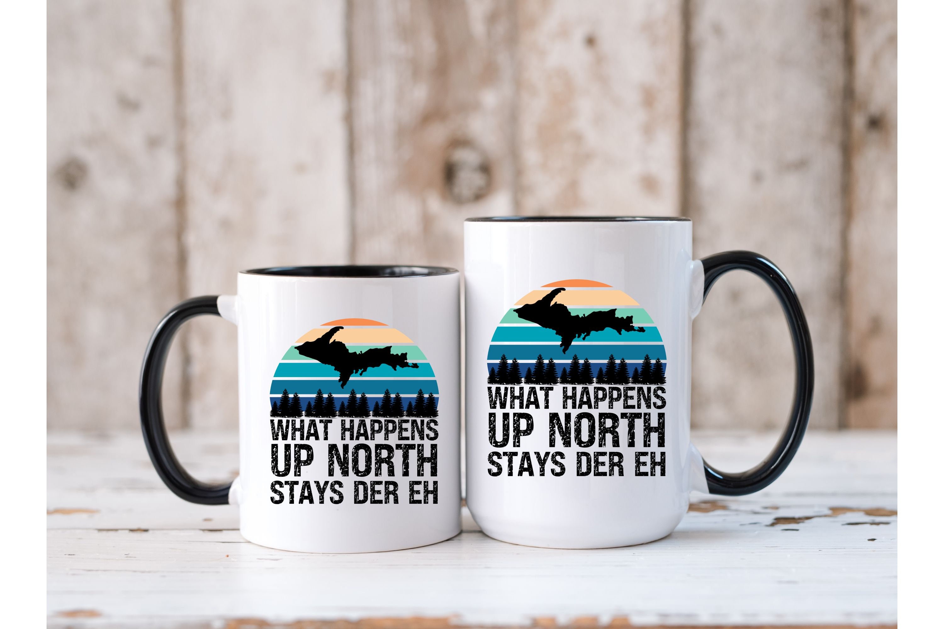 Funny UP Michigan Coffee Cup - 12 or 15 Oz Mug - Upper Peninsula ...