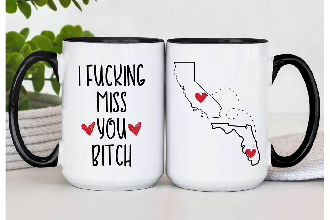 Funny Missing You Mug – Long Distance Friendship Gift, 12/15oz Coffee ...
