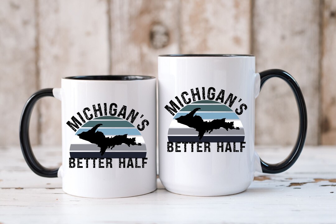 Upper Peninsula Michigan Coffee Cup - 12 or 15 Oz Mug - Michigan's ...