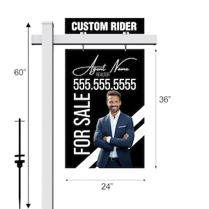 Real Estate Sign 24"x36" 3mm Thickness - Free Design Services, Realtor ...