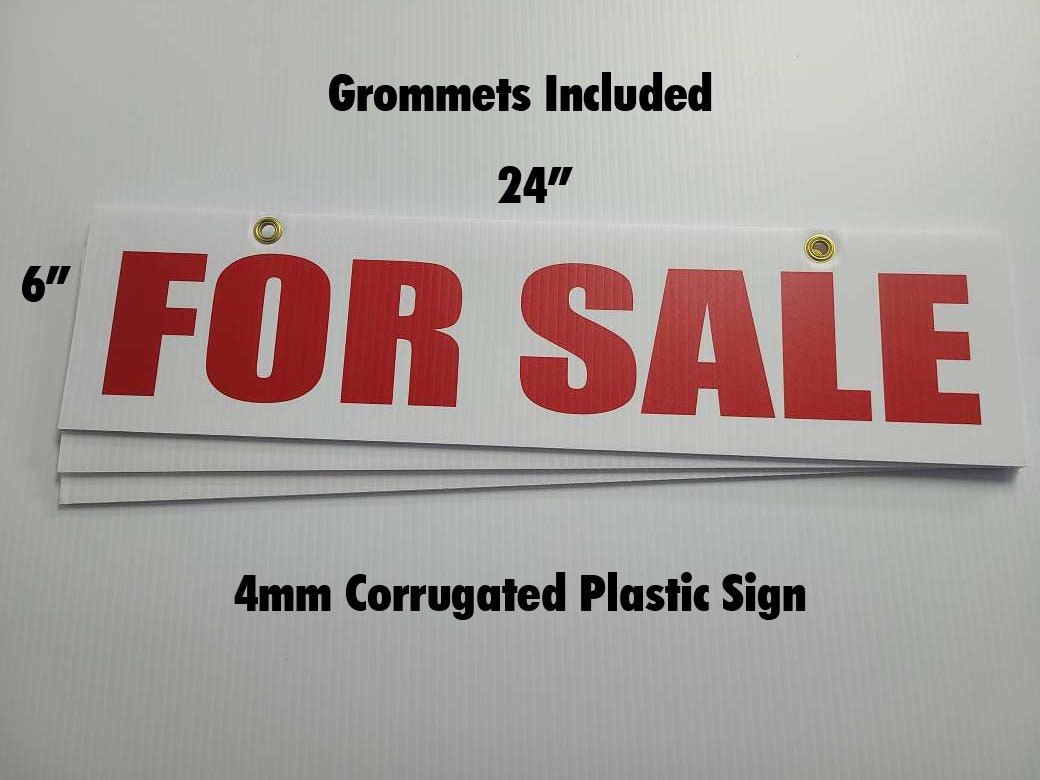 5 Pack Real Estate Sign Riders 6x24, Open House, House for Sale,for ...