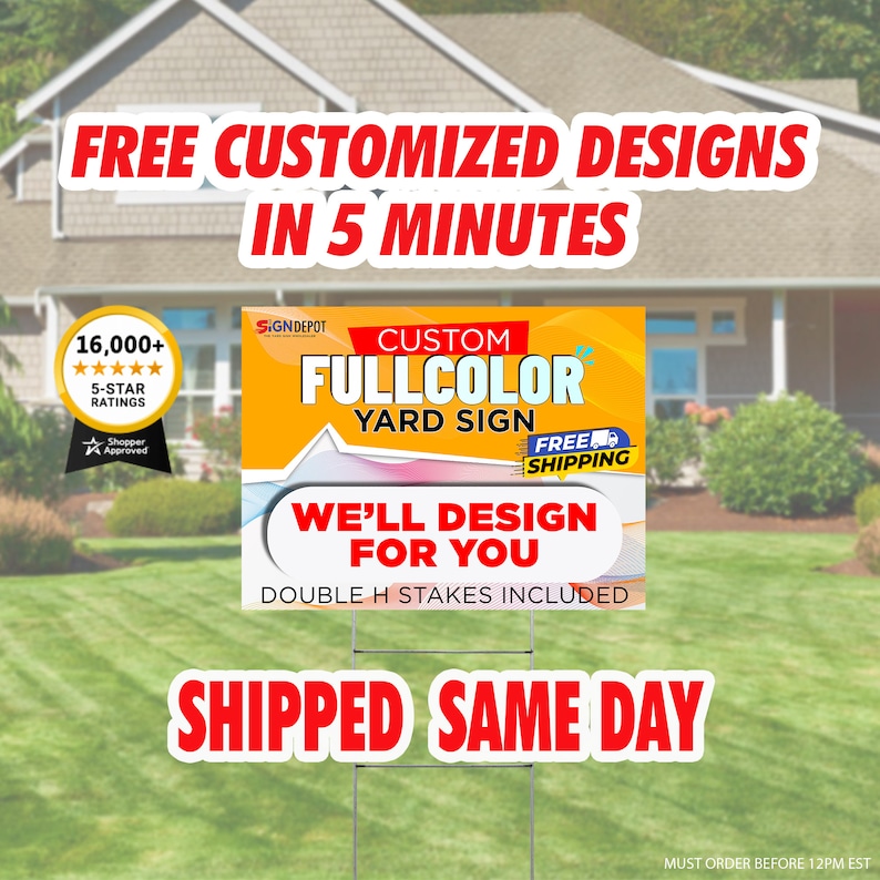 Full Color Yard Signs 24x18, Lawn Signs, Bandit Signs, Political Signs ...