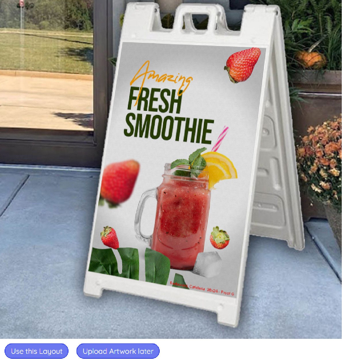 Custom Signicade A Frame, Full Color Design, Heavy-duty, Direction ...