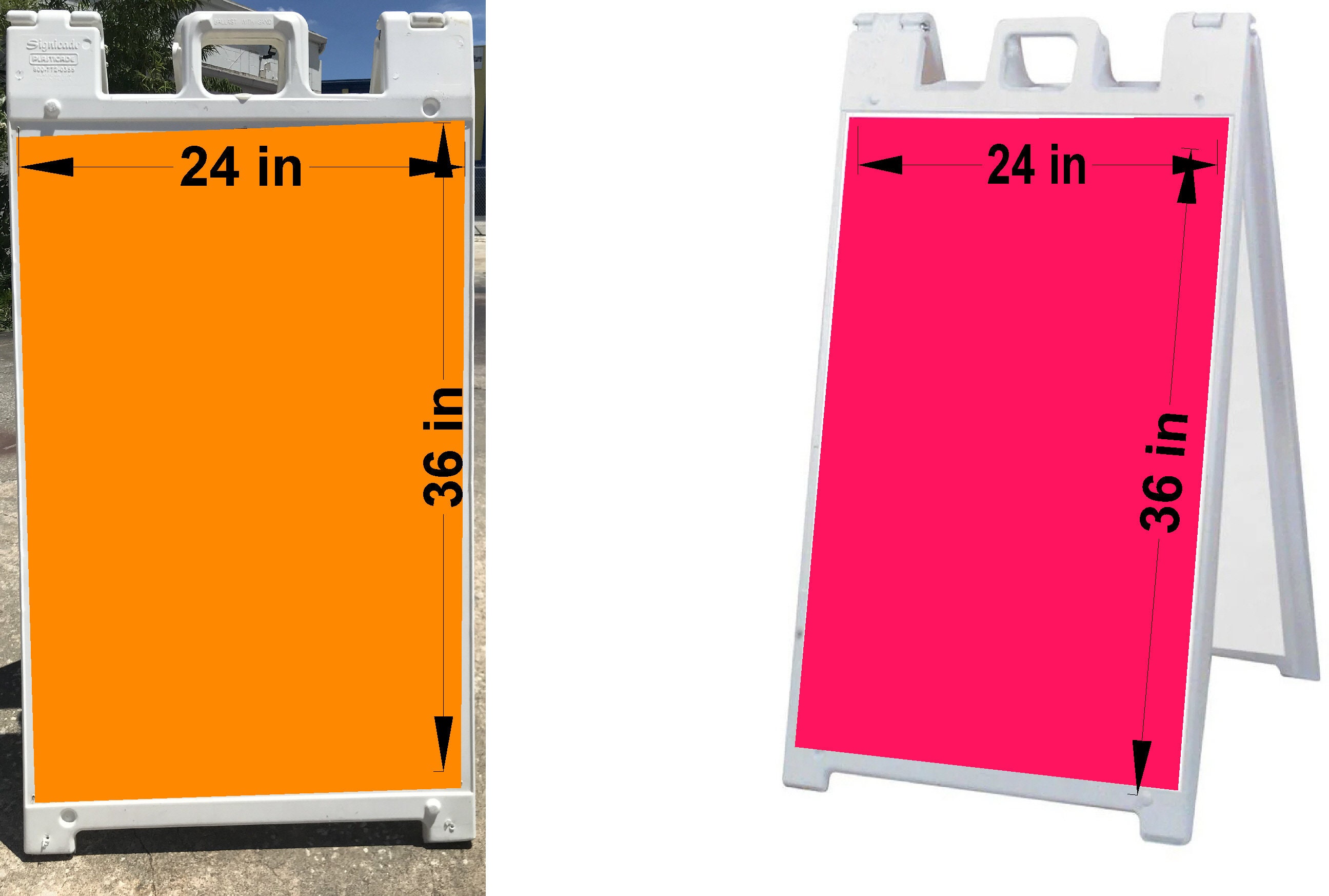 Custom Signicade A Frame, Full Color Design, Heavy-duty, Direction ...