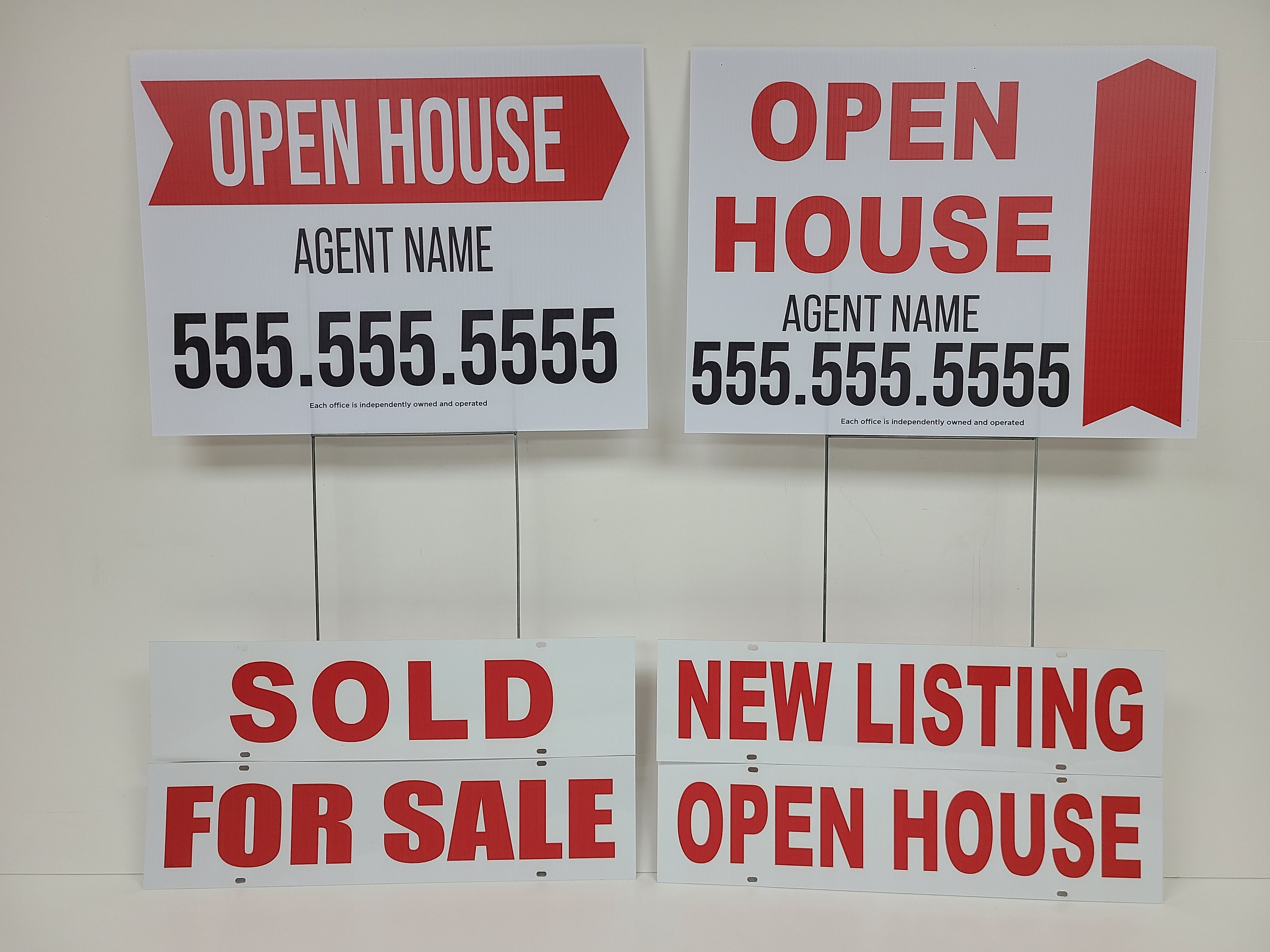 Real Estate Signs Package, Shipped Same Day; Open House, for Sale, Sale ...