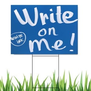 50 Blank Light Blue Yard Signs 24x18 Corrugated Plastic 4 Mm, Lawn Sign ...