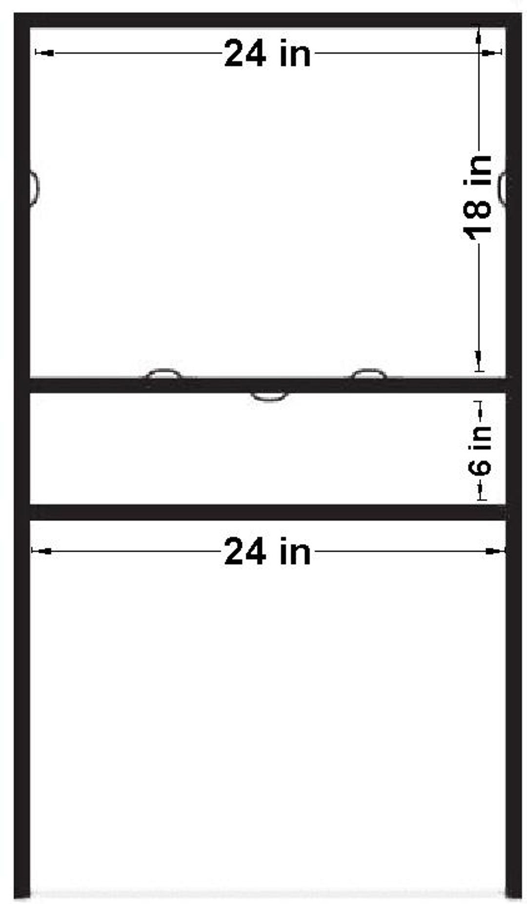 2 Pack H-frame Sign Holders (slide-in), Angle Iron Frame 42'' Tall 18 ...