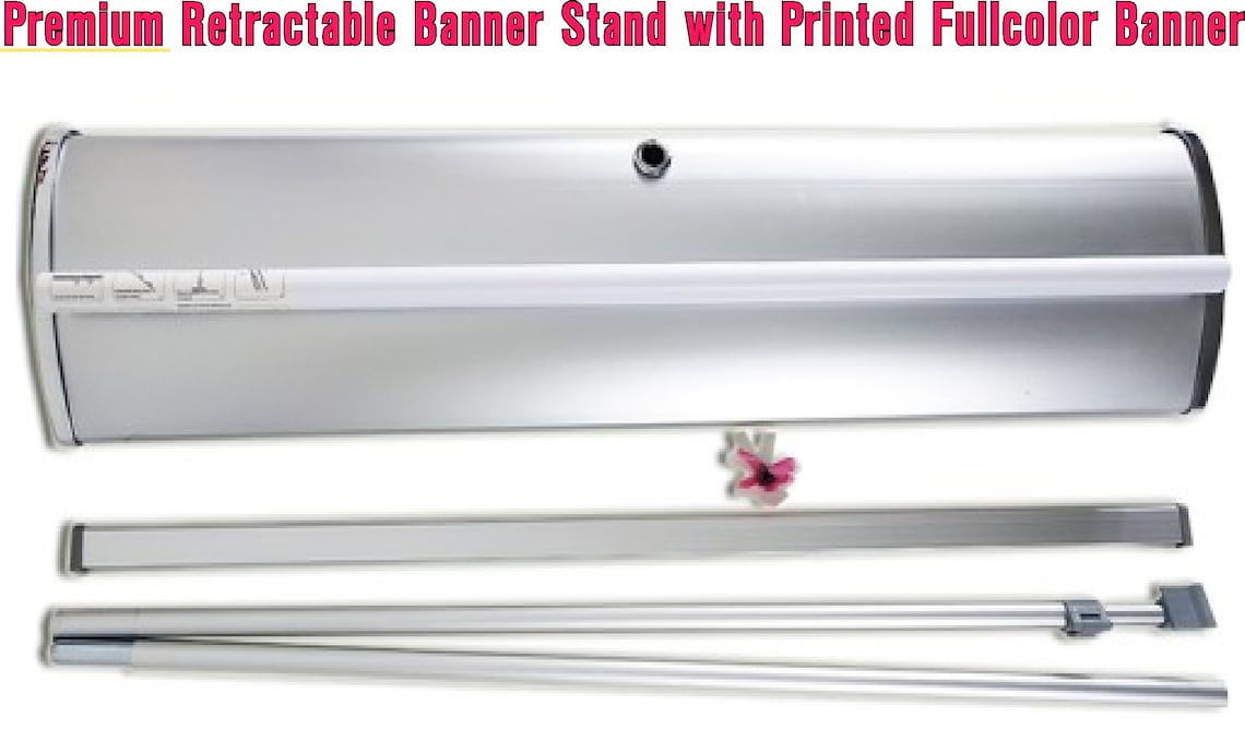 Premium Retractable Stand Banner Included Customize Your Own - Etsy