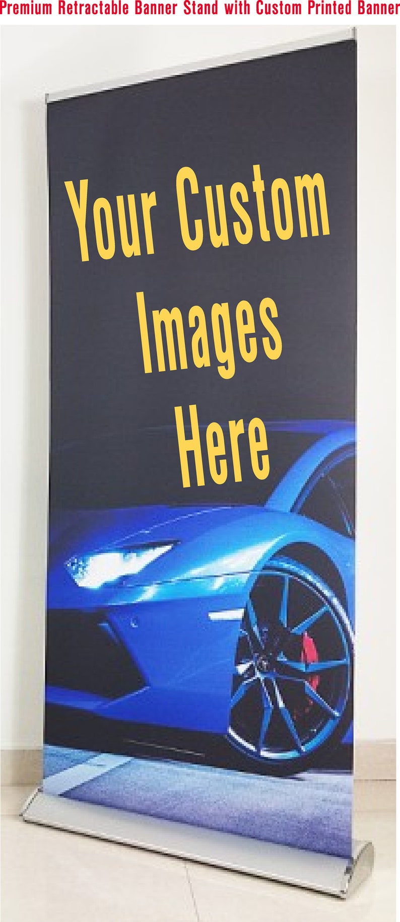 Premium Retractable Stand Banner Included Customize Your Own - Etsy