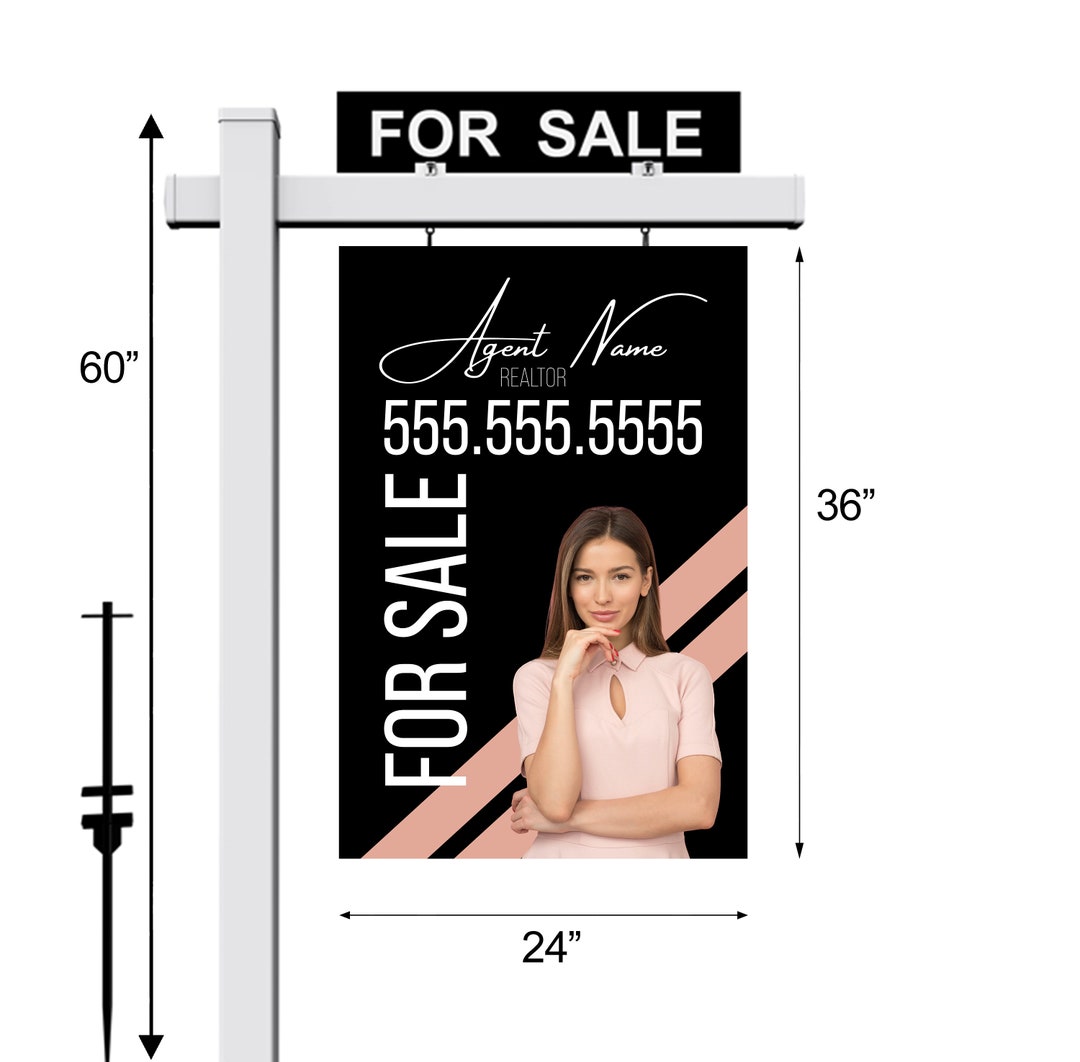 Custom Real Estate Sign PVC Post Sign Panel & Rider, for Sale, Open ...
