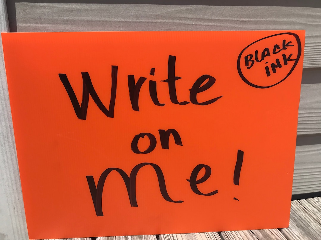 100 Blank Orange Yard Signs 24x18 Corrugated Plastic 4 Mm, Lawn Sign ...