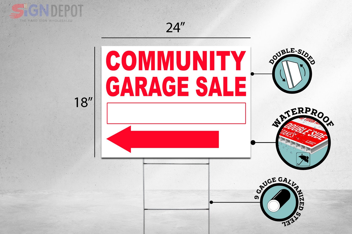 Personalized Community Garage Sale 3'x6' Vinyl Banner 13 Oz & 10 Yard ...