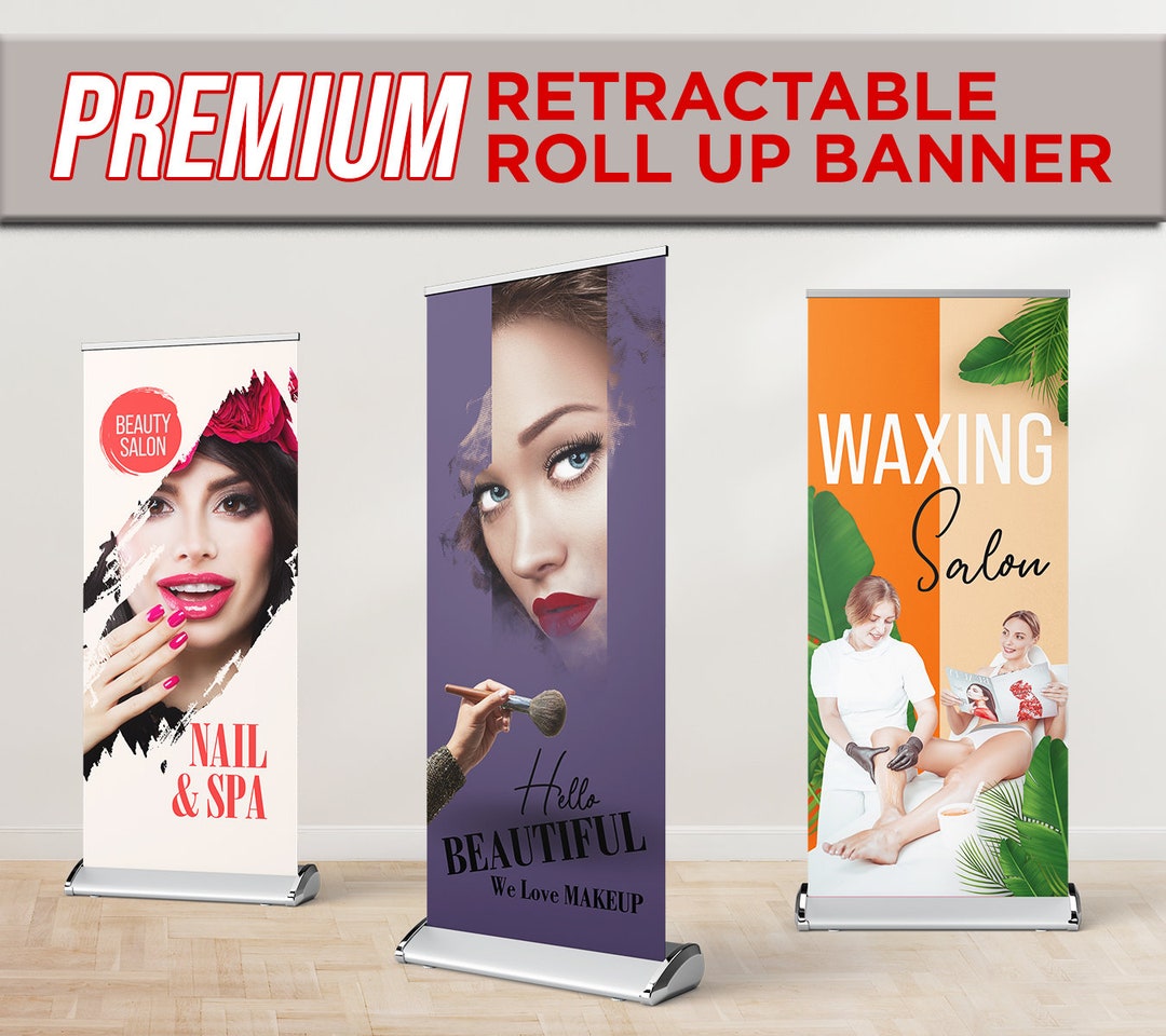 Premium Retractable Stand Banner Included, Customize Your Own Signs and ...