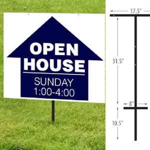 TBAR Stake 10 Pack T-bar Sign Stakes 42'' Heavy Duty Metal Stake 42 ...