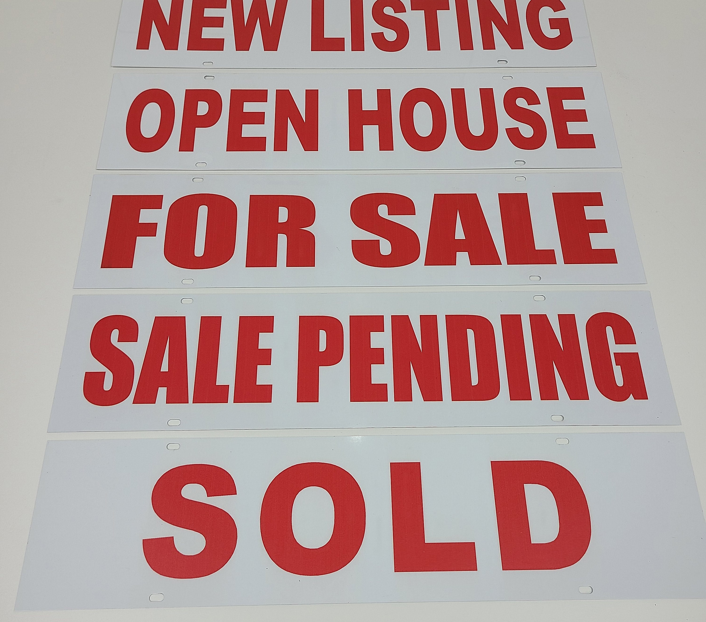 5 Pack Real Estate Sign Riders 6x24, Open House, House for Sale,for ...
