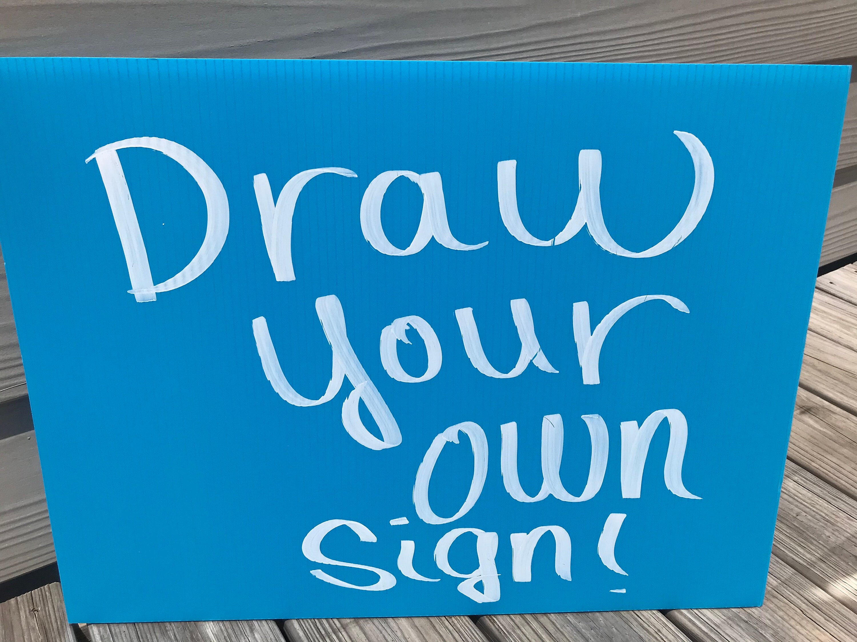 100 Blank Light Blue Yard Signs 24x18 Corrugated Plastic 4 Mm, Lawn ...