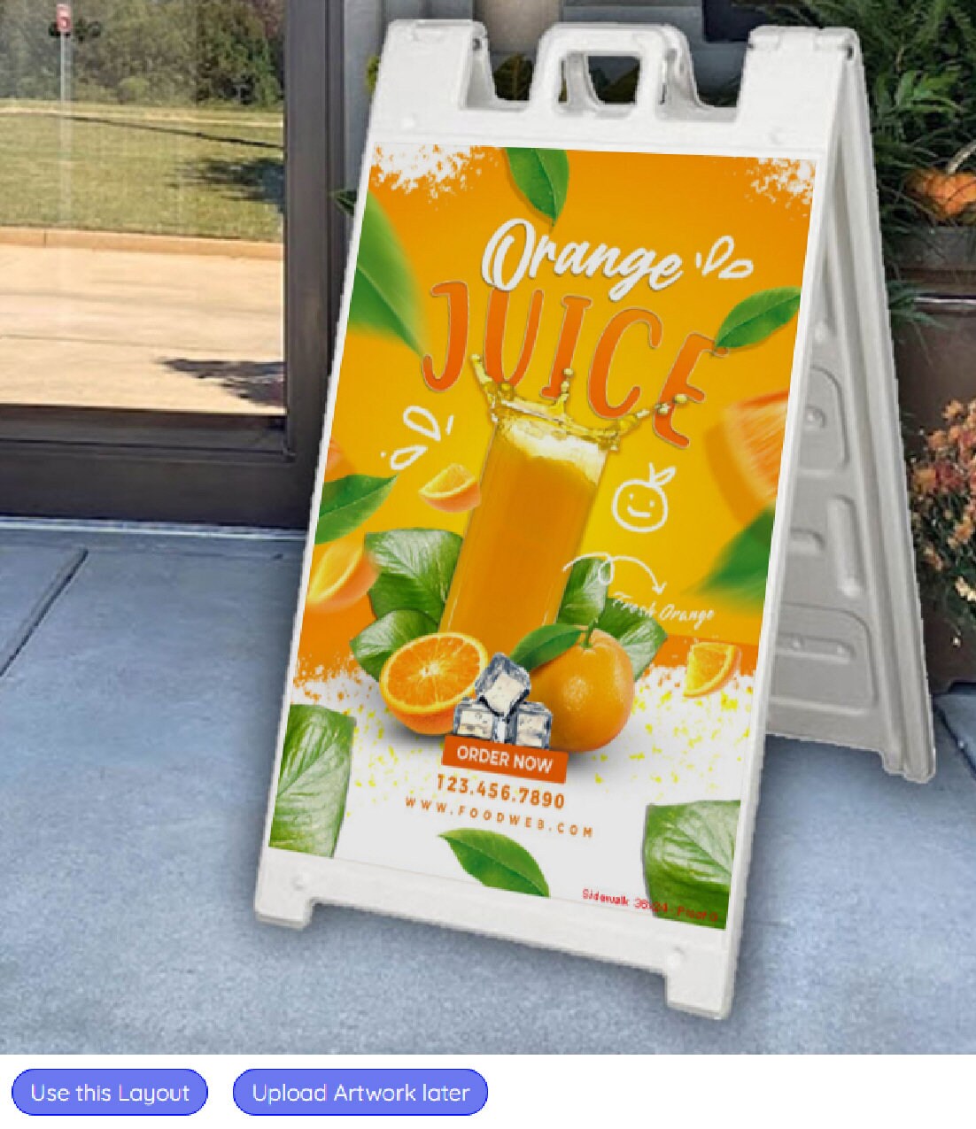 Custom Signicade A Frame, Full Color Design, Heavy-duty, Direction ...