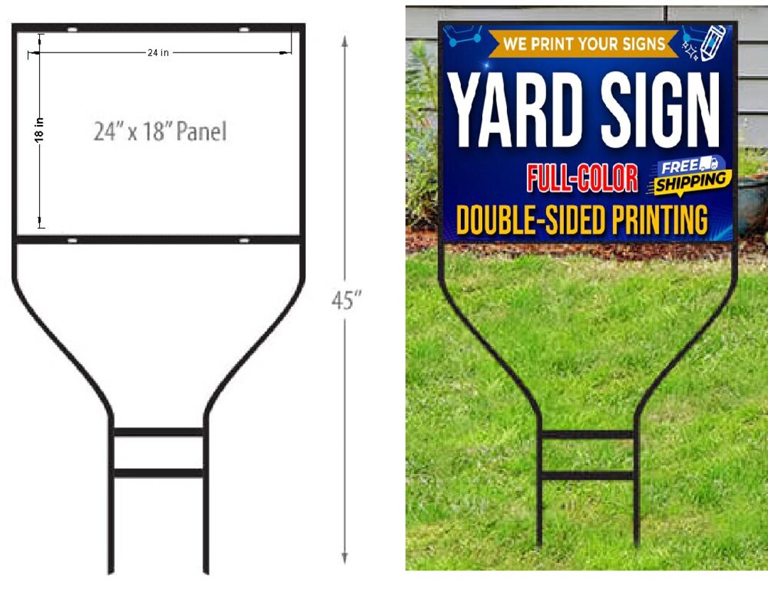 5 Pack Banjo Frame Sign Holder, Real Estate Frame Sign Holder, Holding ...
