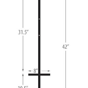 TBAR Stake 10 Pack T-bar Sign Stakes 42'' Heavy Duty Metal Stake 42 ...