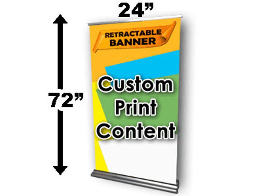 Premium Retractable Stand Banner Included Customize Your Own - Etsy